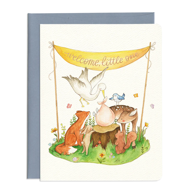 Forest Friends New Baby Card – Scout