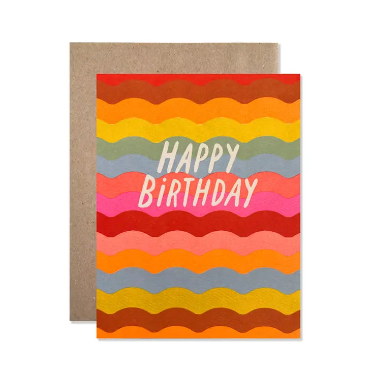RicRac Colour Waves Birthday Card – Scout