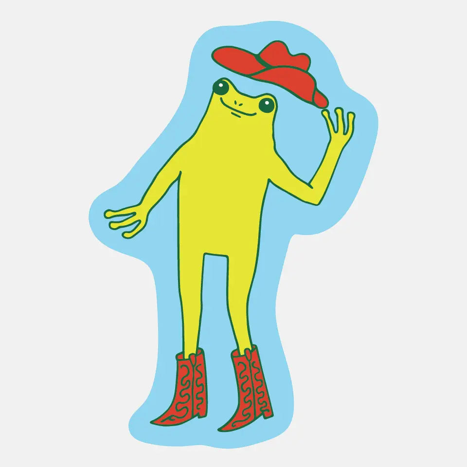 YeeHaw Frog Sticker – Scout