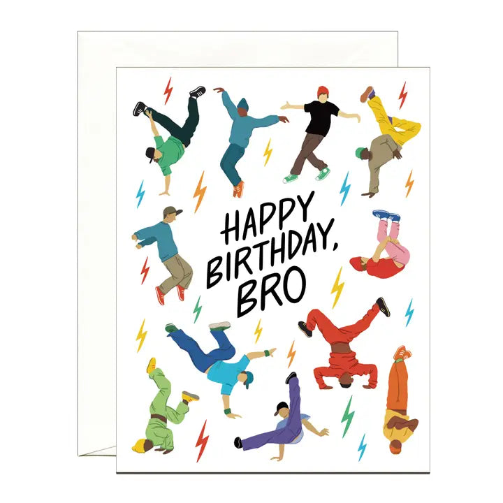 Breakdancing Bro Birthday Card – Scout