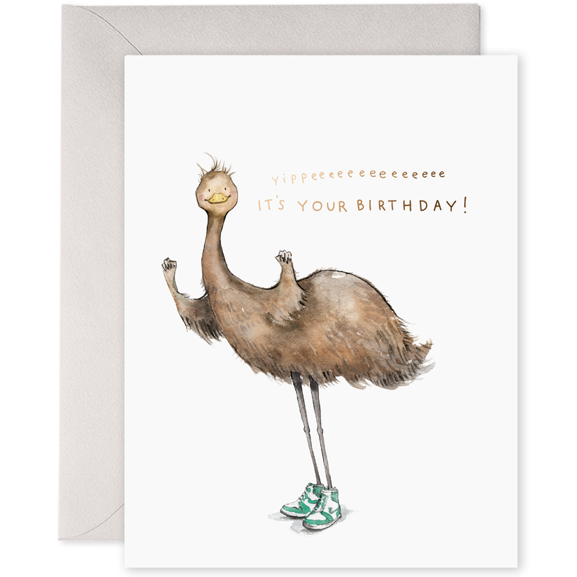 Emu Birthday Card – Scout